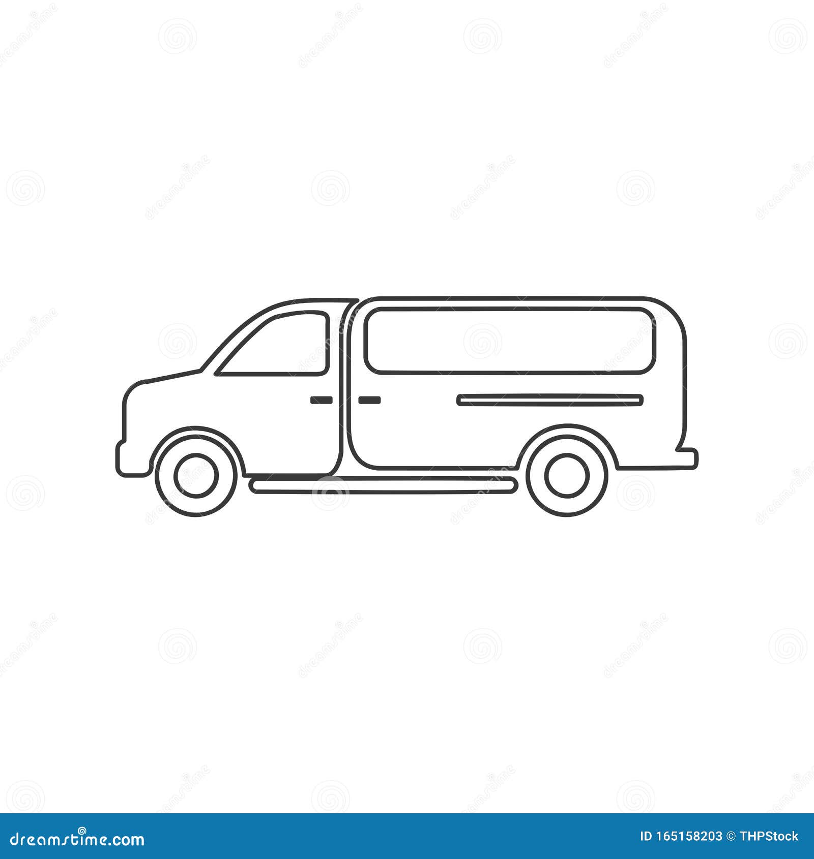 Work Van Icon Vector vektor abbildung. Illustration von verkehr - 165158203