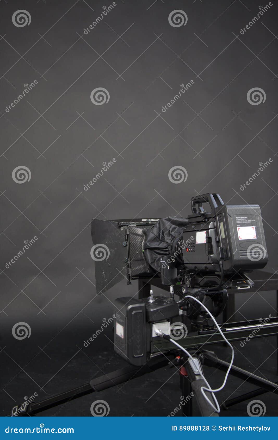 The Work of a Video Camera in the Studio Stock Photo - Image of coffer ...