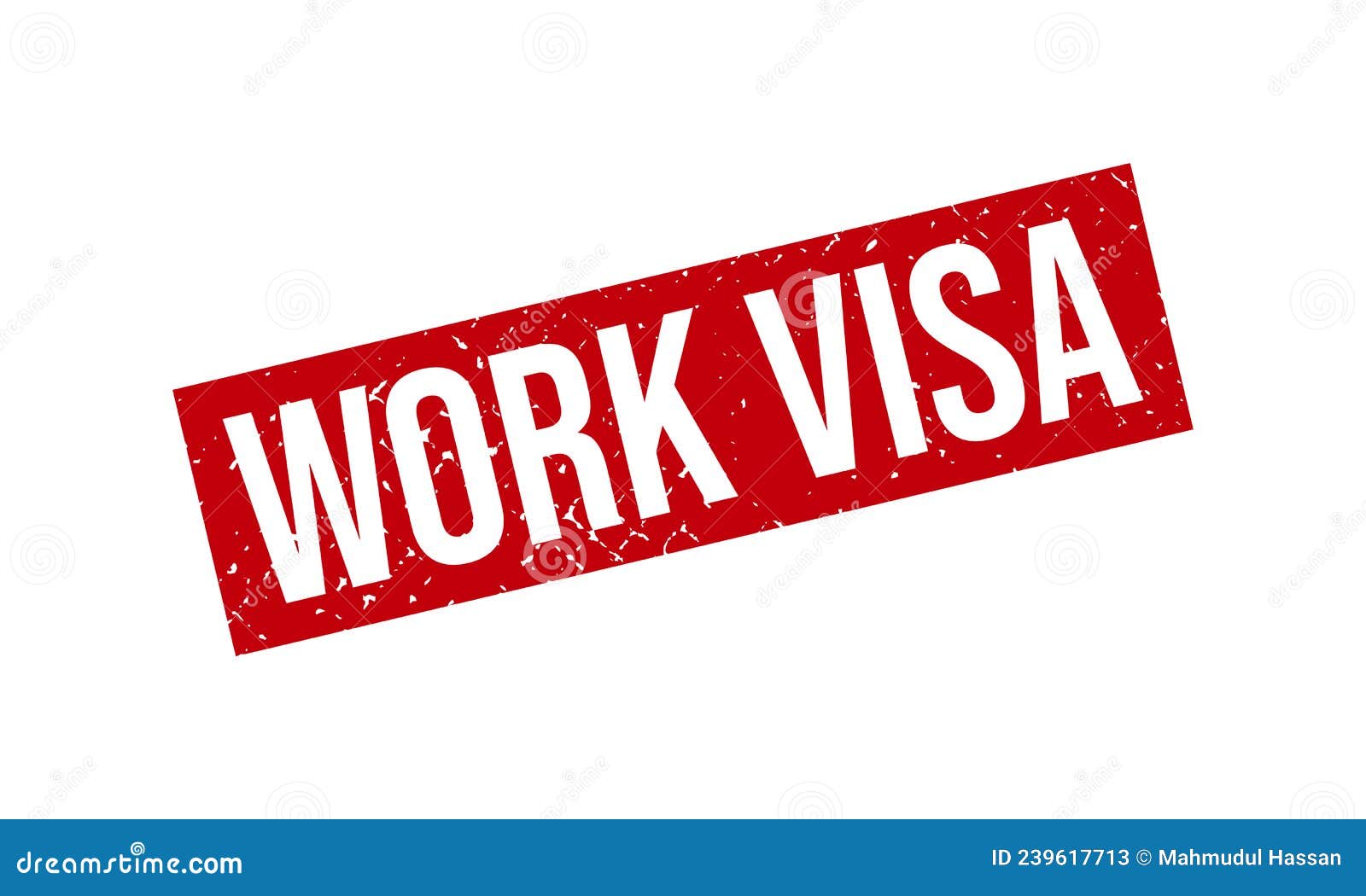Work Visa Rubber Stamp. Work Visa Rubber Grunge Stamp Seal Vector ...