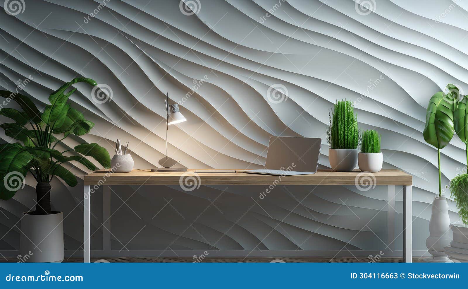 Work Wave Office Background Stock Illustration - Illustration of ...