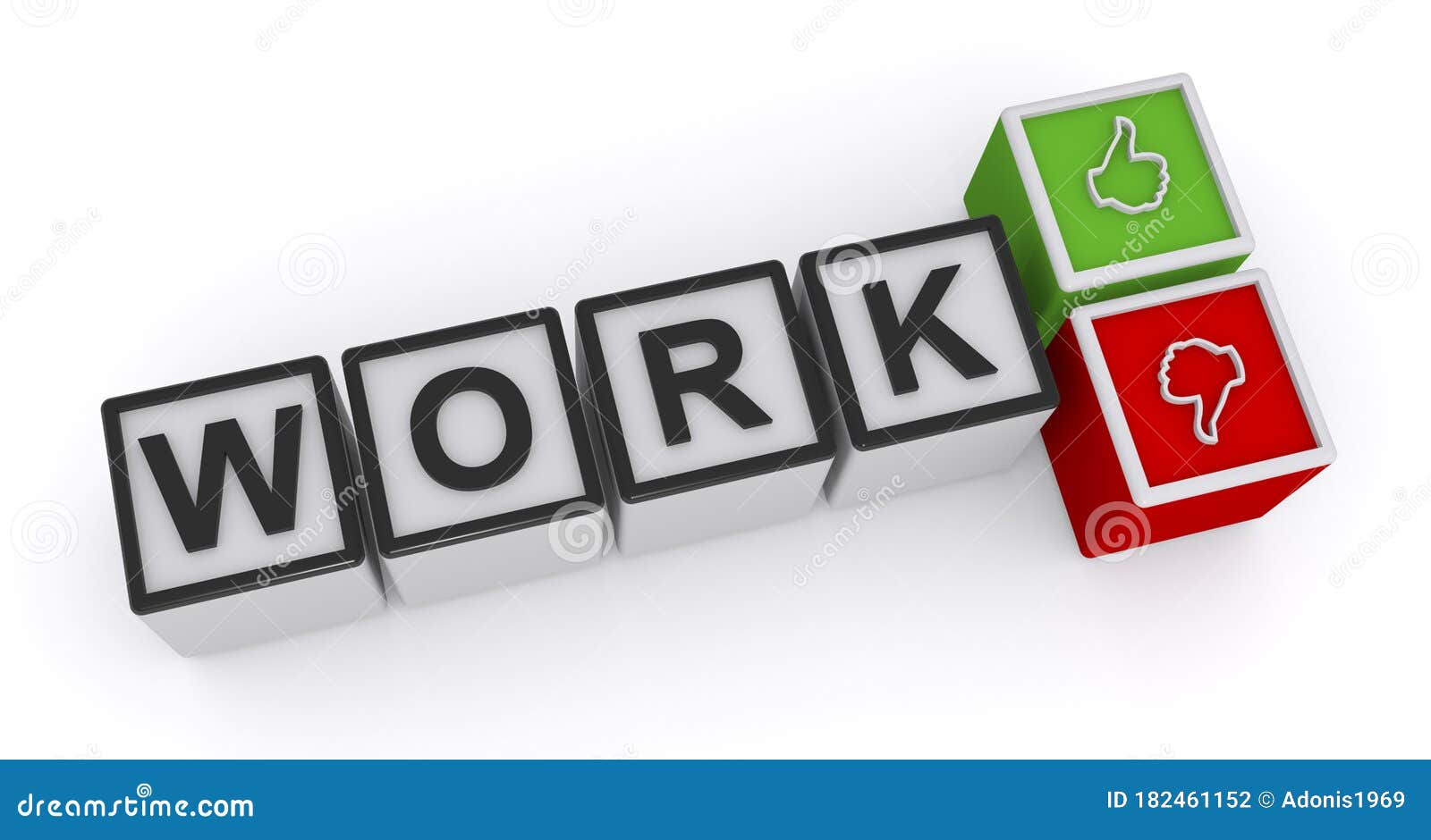 Work Word, The Verb Expressing The Action, Children Education Concept ...