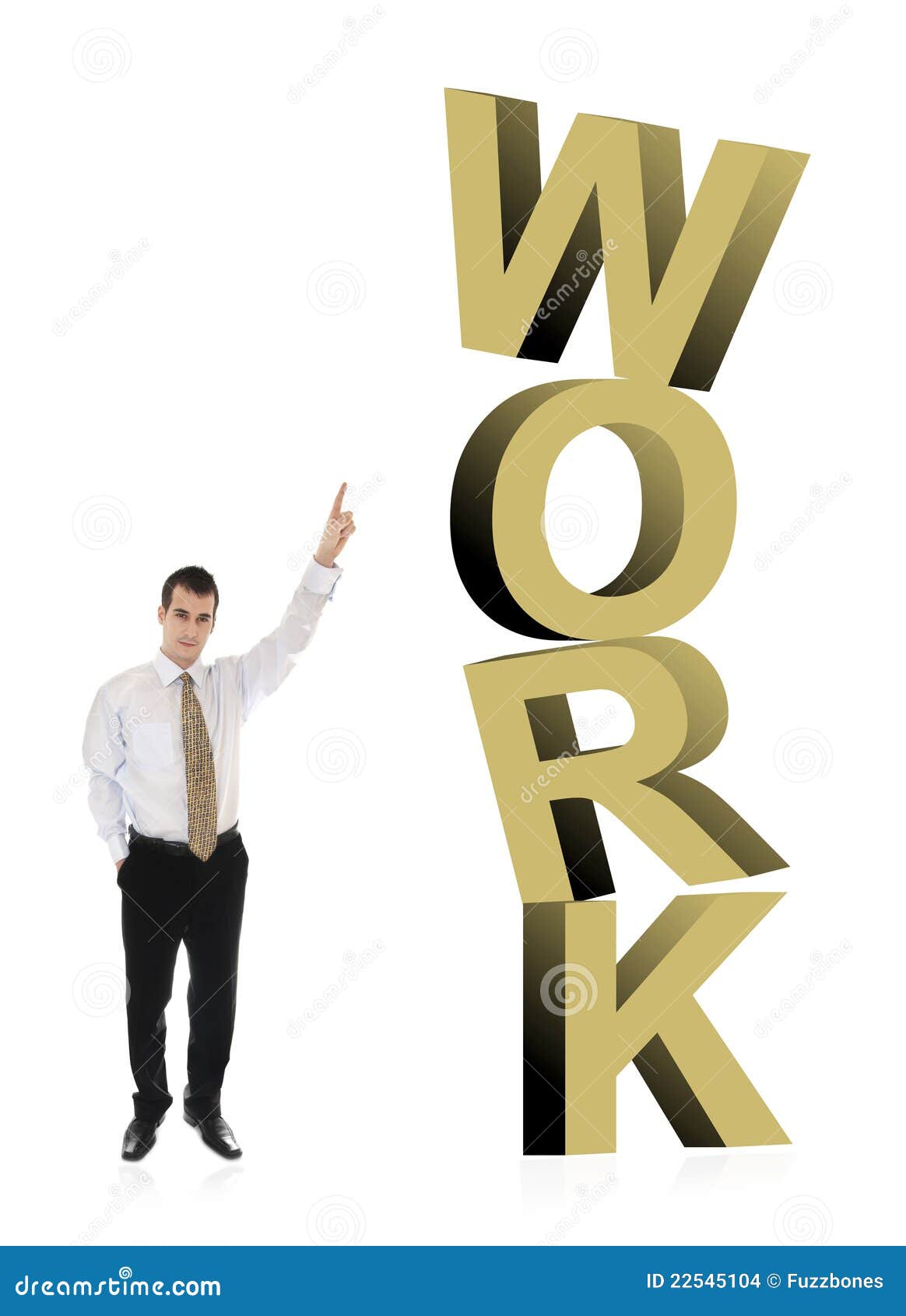 Work Word And Business Man Stock Images - Image: 22545104
