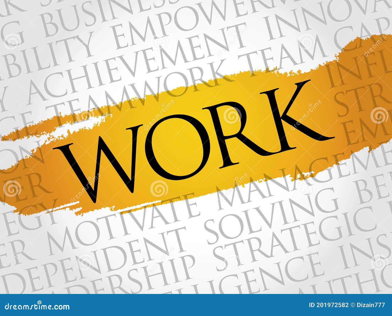 Work word cloud stock illustration. Illustration of destination - 201972582