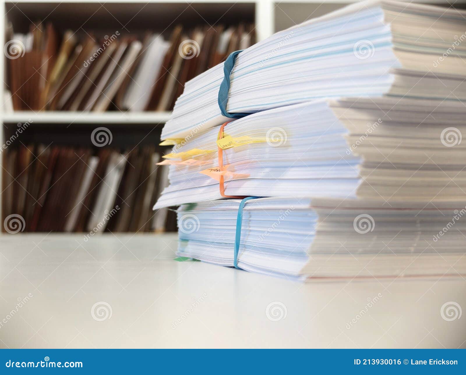 Work Workfiles Files on Desk Office Business Stock Photo - Image of ...