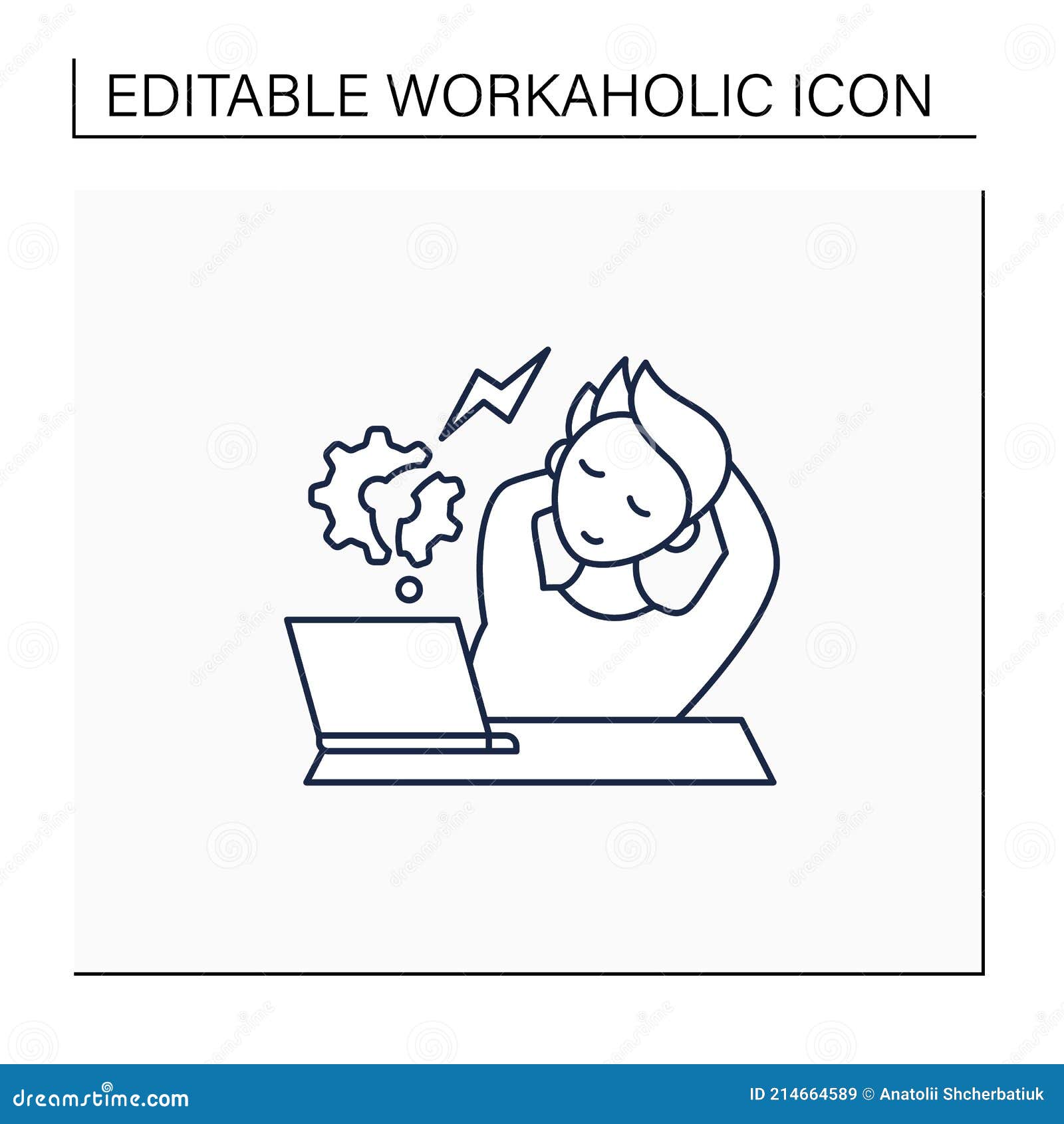 Workaholic And Overload Workers Concept. Skeletons Business Characters ...