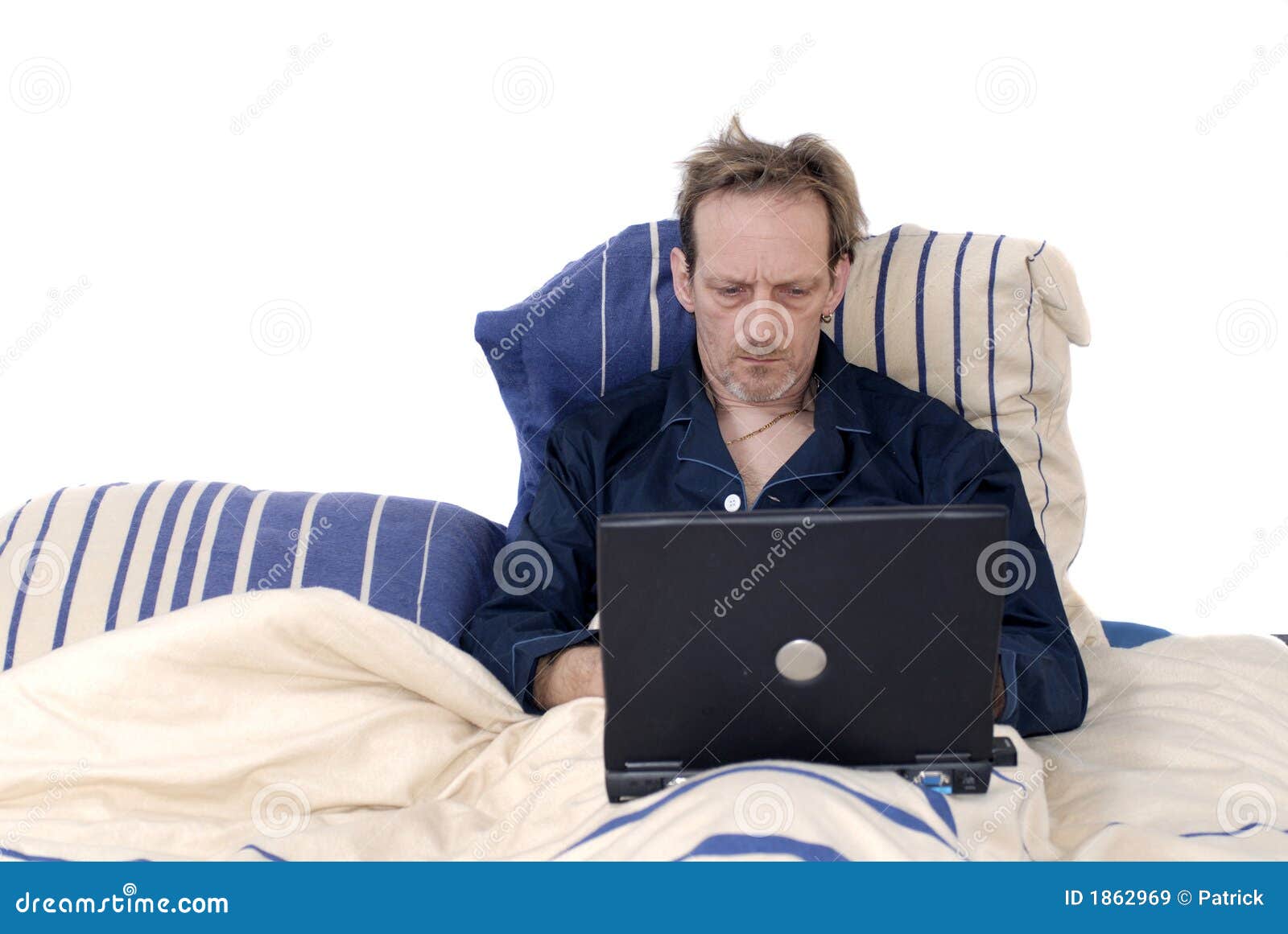 Workaholic, Sleeping with Laptop. Stock Image - Image of abstract ...