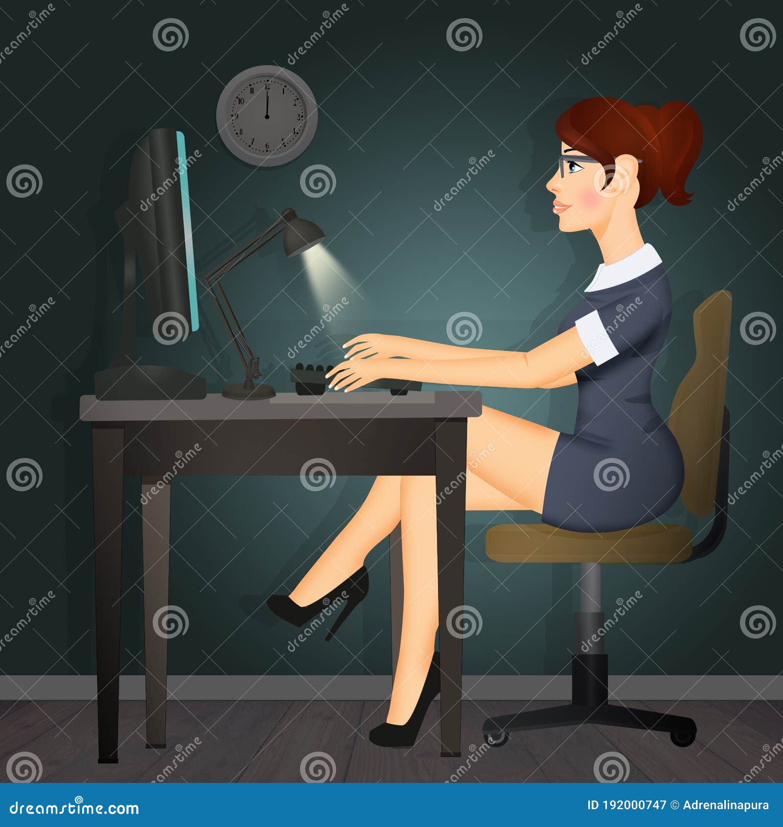 Workaholic Woman Stock Illustrations – 700 Workaholic Woman Stock ...
