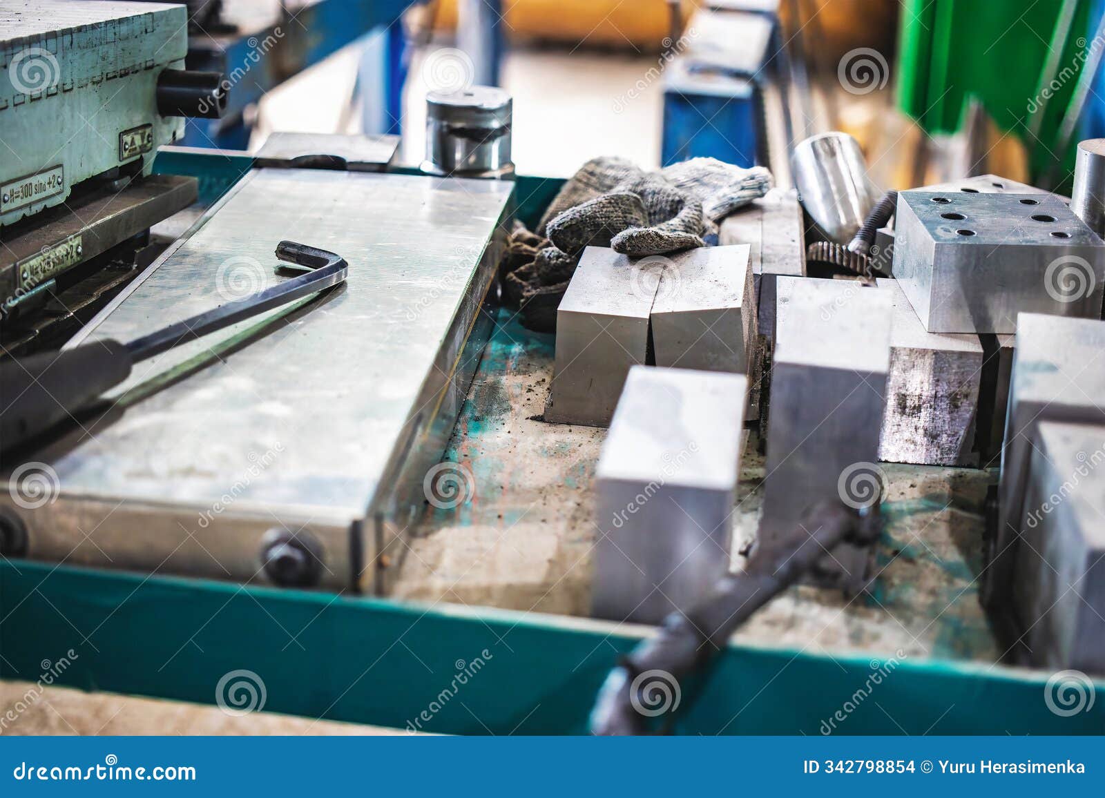 Workbench Filled with Various Metalworking Tools and Materials at a ...