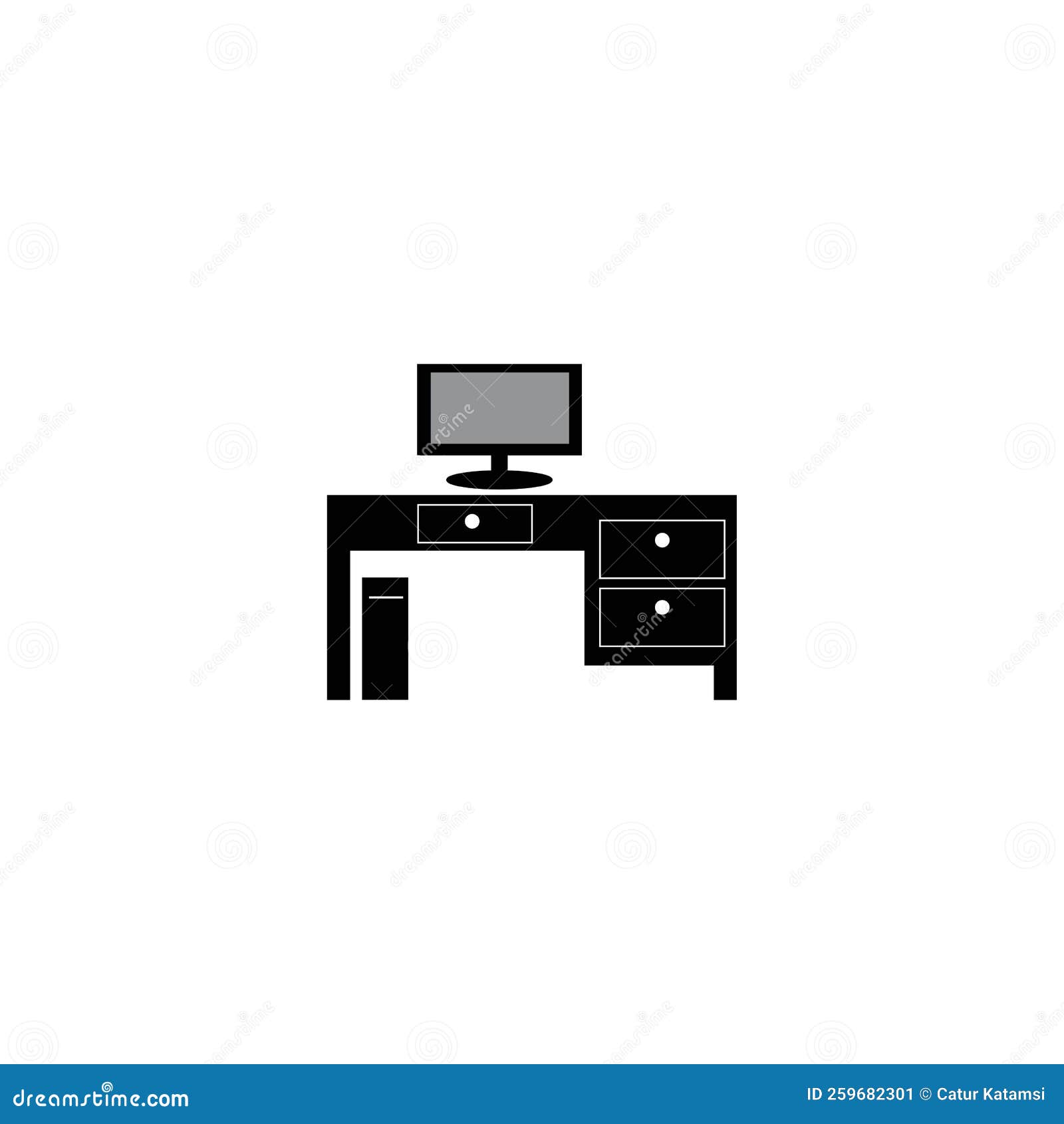 Workbench logo icon design stock vector. Illustration of table - 259682301