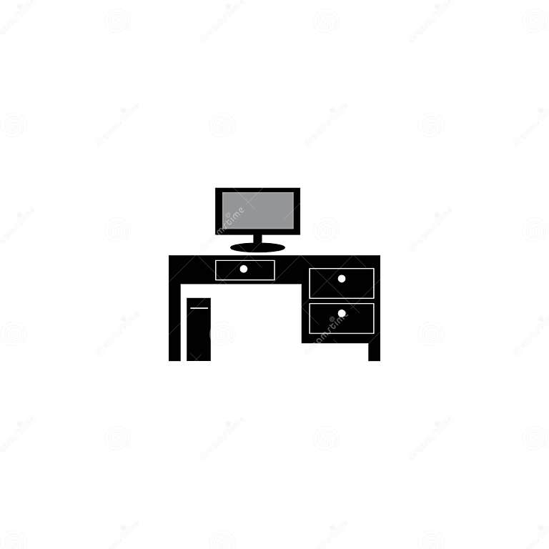 Workbench logo icon design stock vector. Illustration of table - 259682301