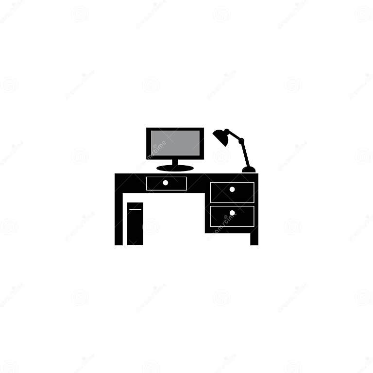 Workbench logo icon design stock illustration. Illustration of flat ...