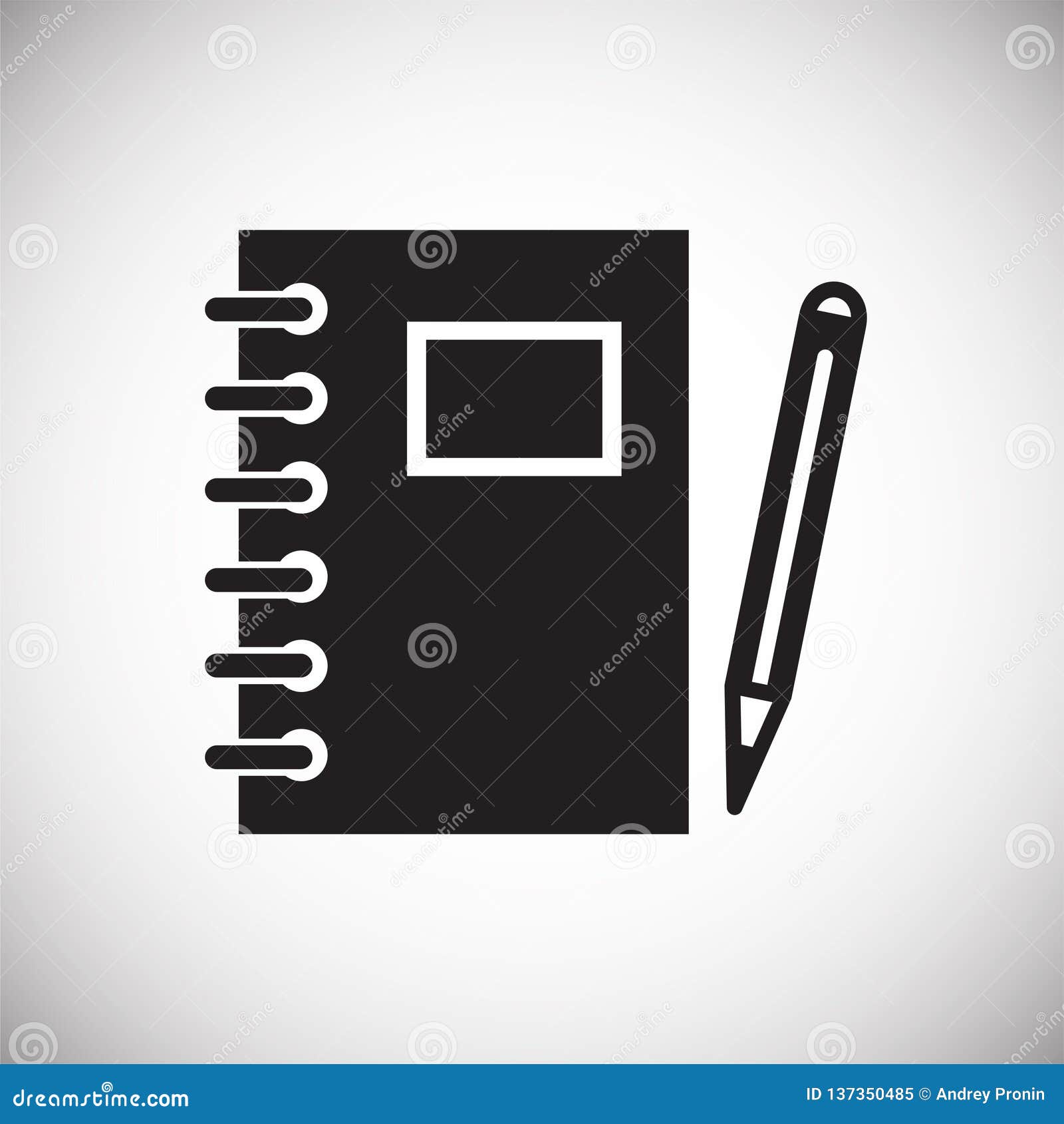 Workbook Icon on White Background for Graphic and Web Design, Modern ...