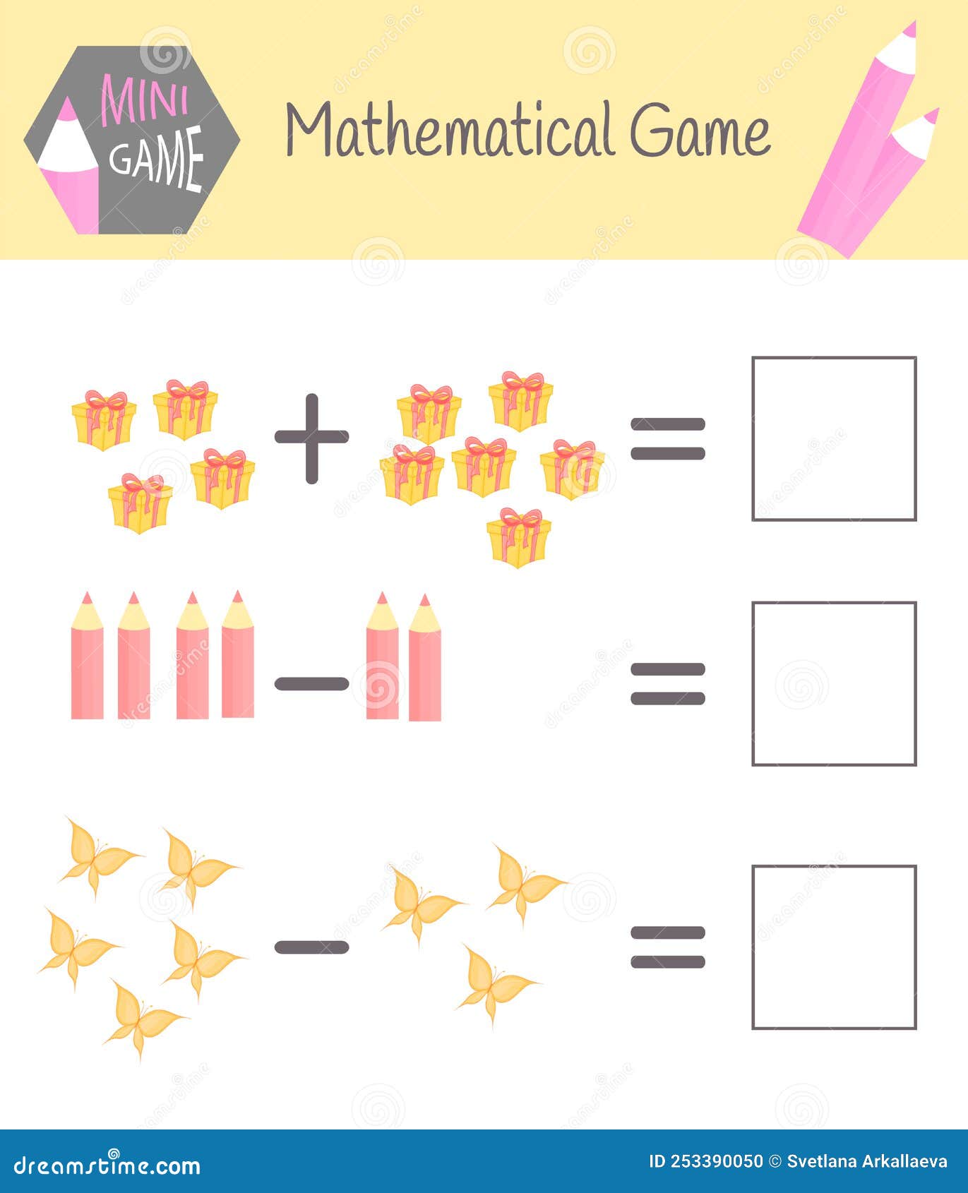 Workbook on Mathematics for Preschool Education. Puzzles for Children ...