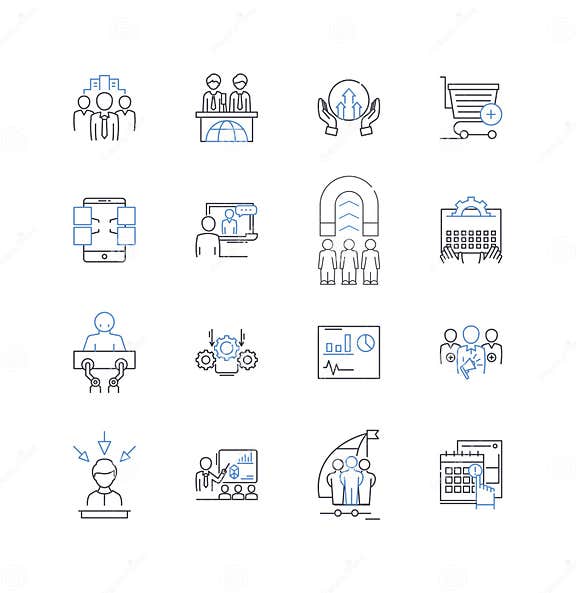 Workday Framework Line Icons Collection. Deployment, Integration ...