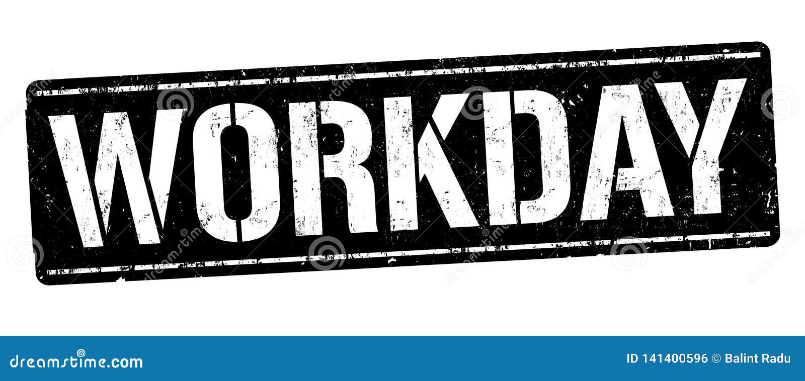 Workday sign or stamp stock vector. Illustration of stamp - 141400596