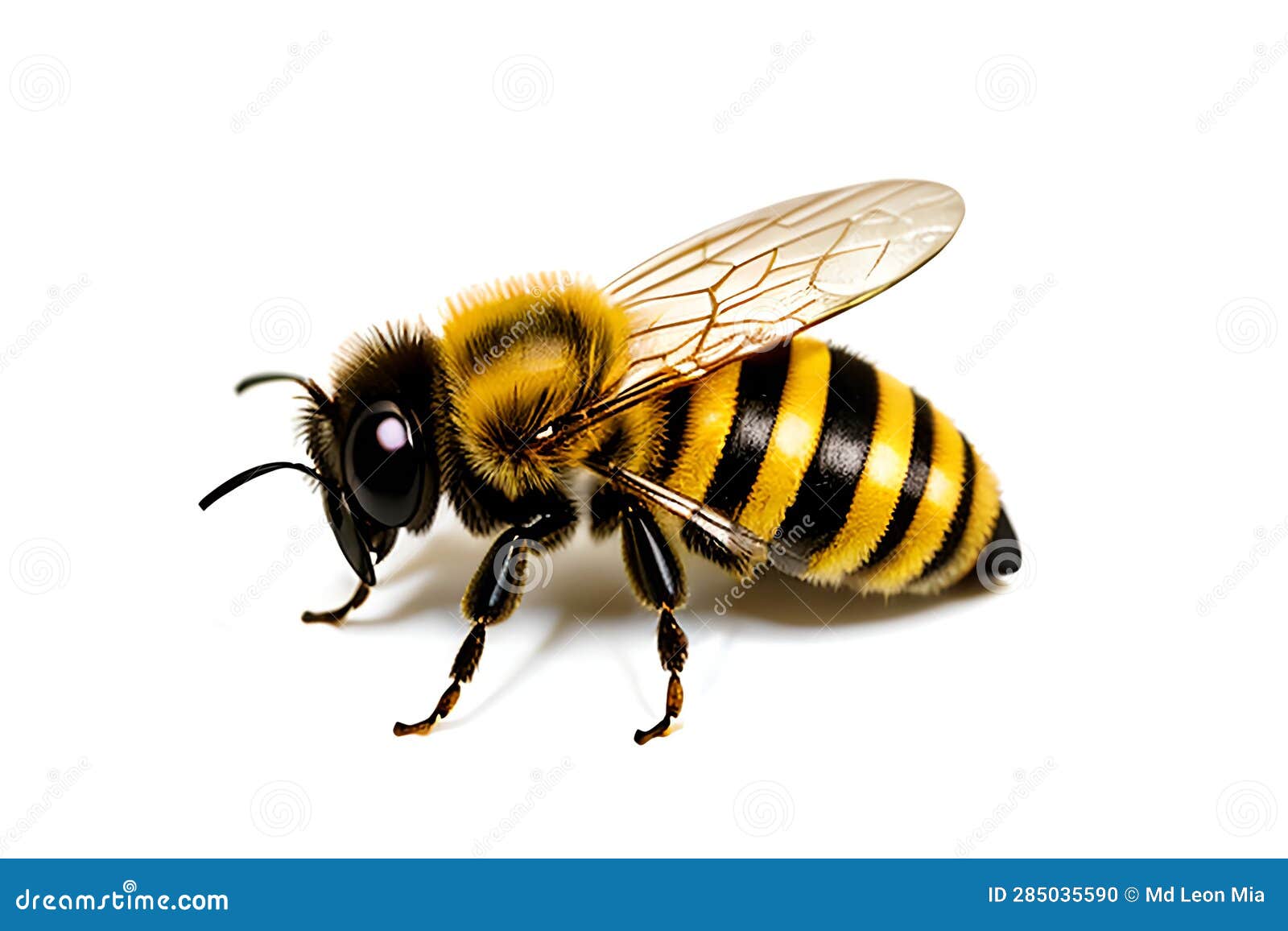 Bee white background stock illustration. Illustration of surface ...