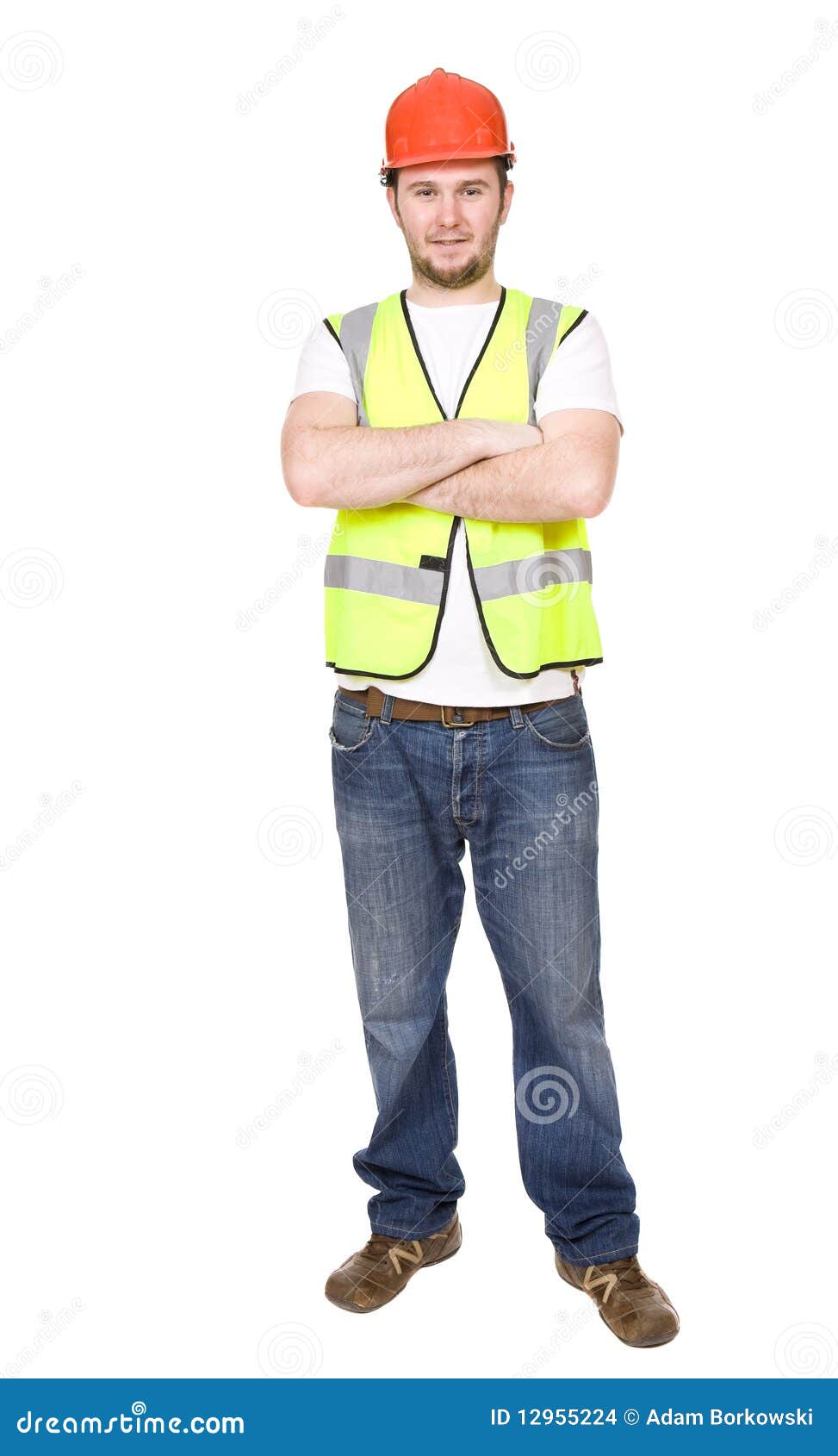 Worker stock photo. Image of handsome, labour, construction - 12955224