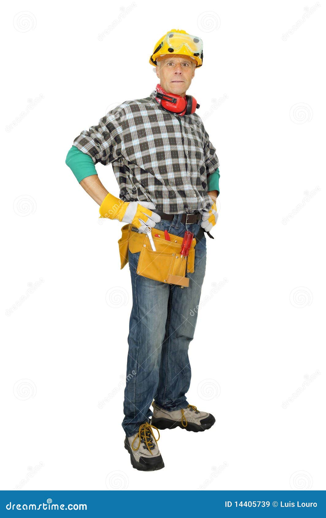 Worker stock image. Image of builder, work, residence - 14405739