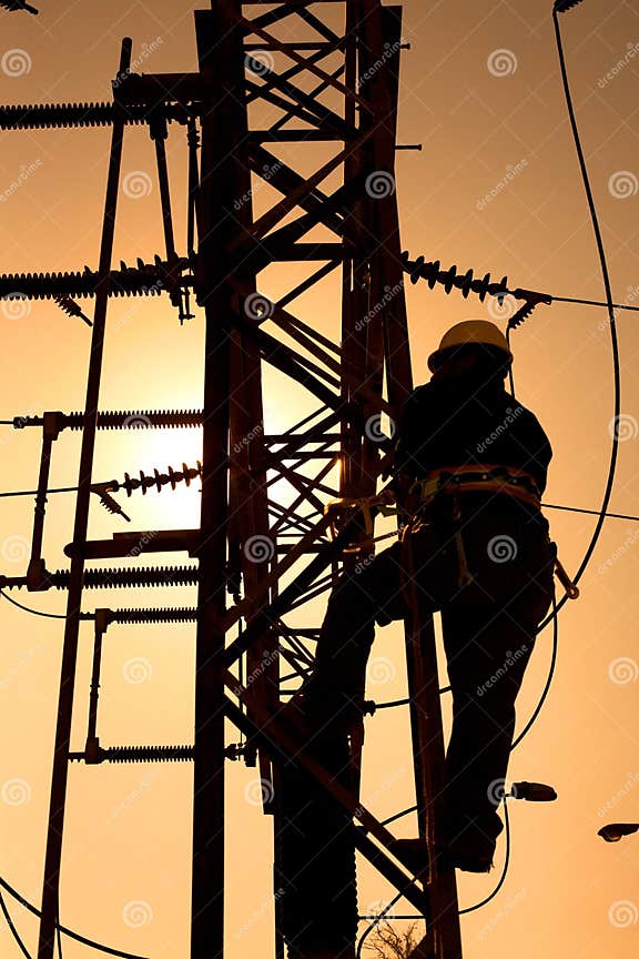 Worker stock image. Image of working, energy, cable, steel - 19553529