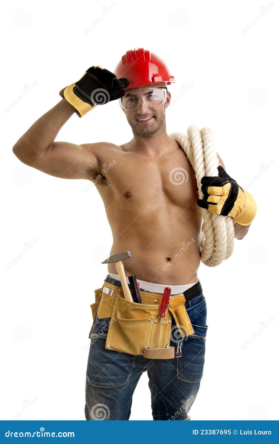 Worker stock image. Image of repairman, muscle, gear - 23387695