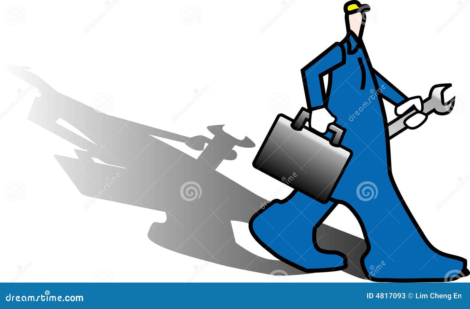 Worker stock vector. Illustration of cartoon, laborer - 4817093
