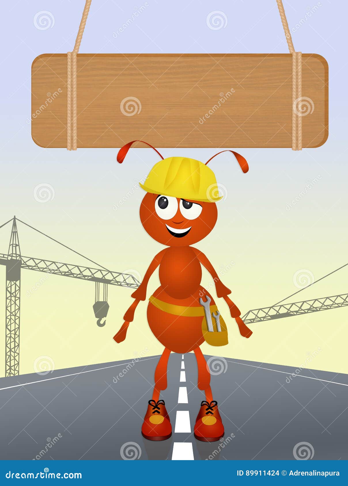Worker ant stock illustration. Illustration of event - 89911424