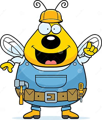 Worker Bee stock vector. Illustration of builder, belt - 14016200