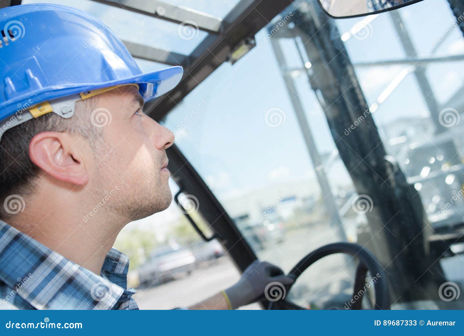 Worker Being Careful on Job Stock Image - Image of lifts, factory: 89687333