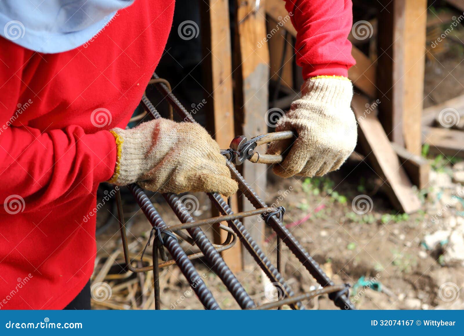 Worker bending stee stock image. Image of professional - 32074167