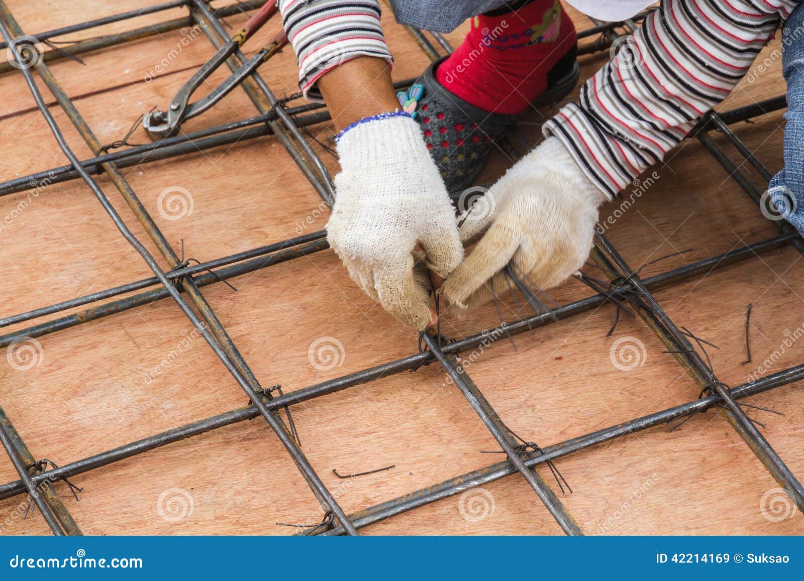 Worker bending steel stock image. Image of outdoors, laborer - 42214169