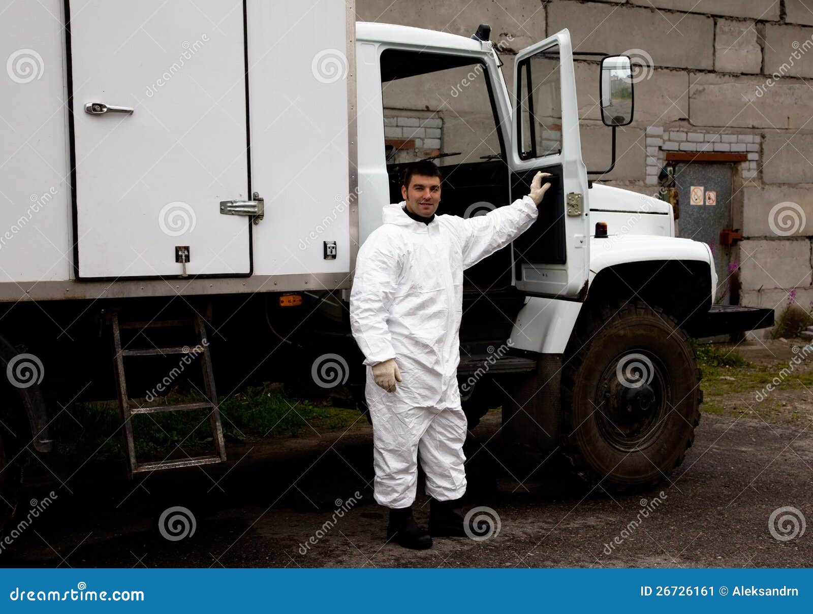 Worker in bio-hazard suit stock image. Image of biohazard - 26726161