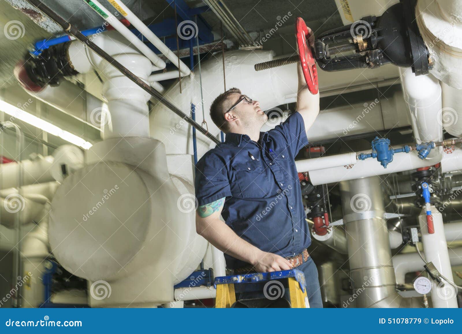 Worker boiler stock image. Image of machine, employee - 51078779