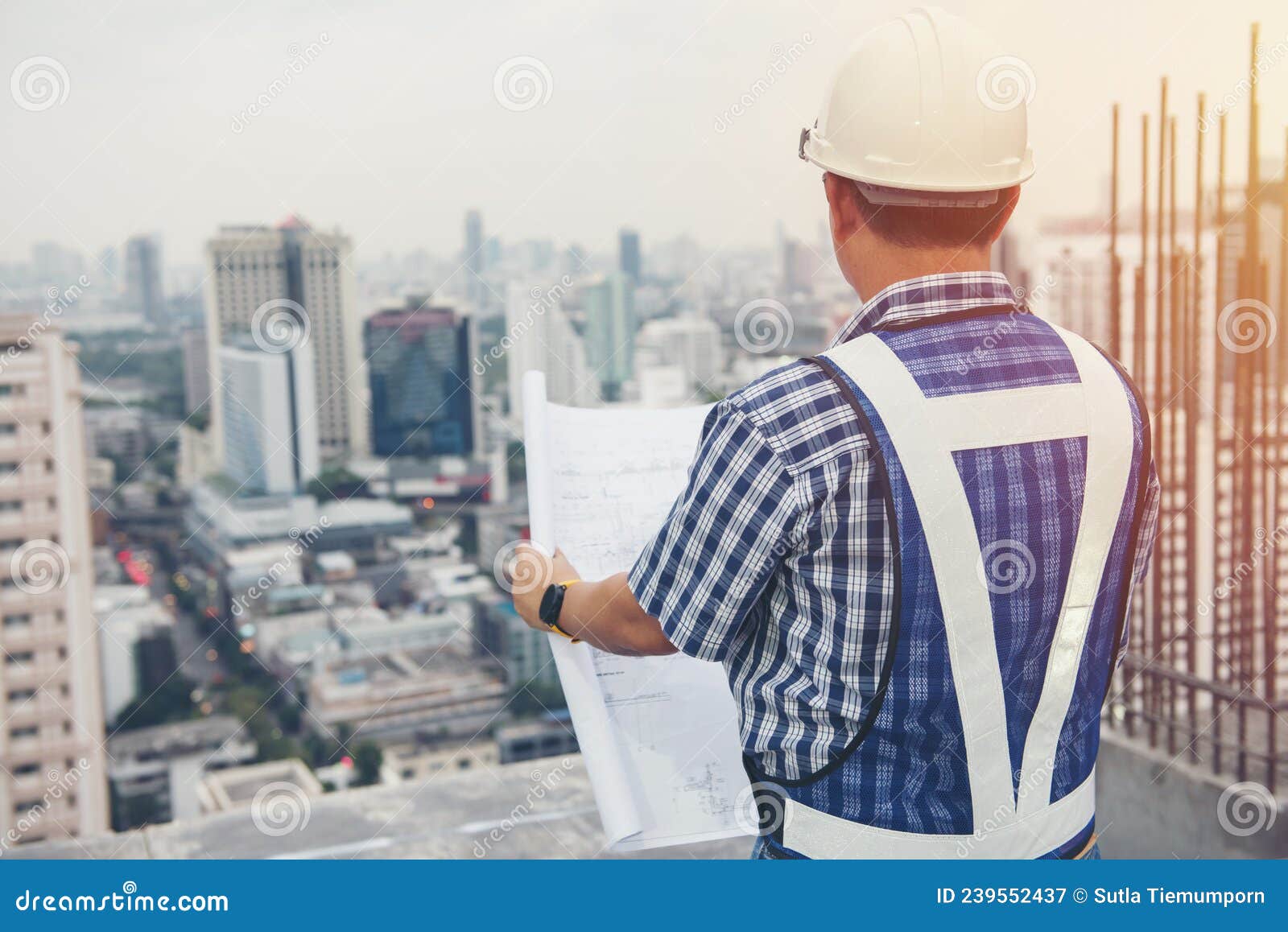 The Worker Builder Foreman Engineering Occupation Working Stock Image ...