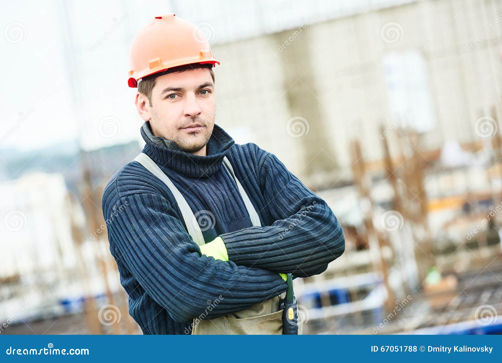 Worker at building site stock photo. Image of joiner - 67051788