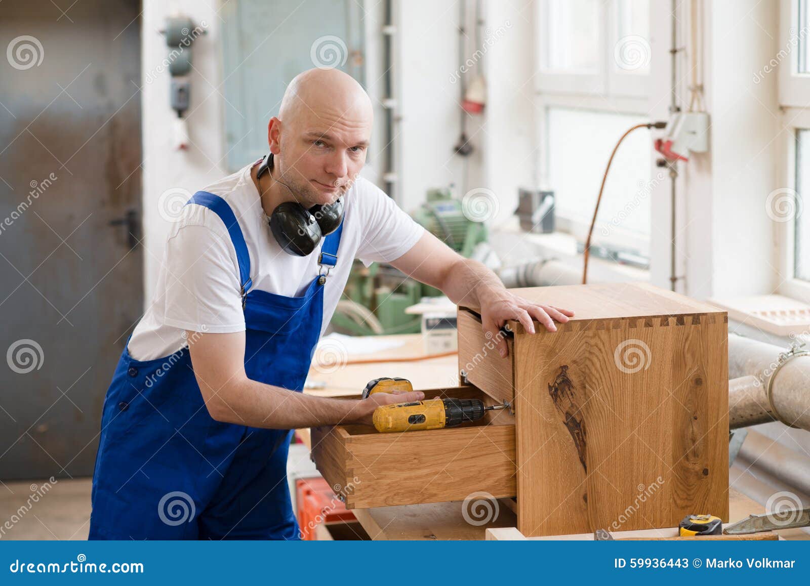Worker in a Carpenter S Workshop Stock Image - Image of manufacturing ...