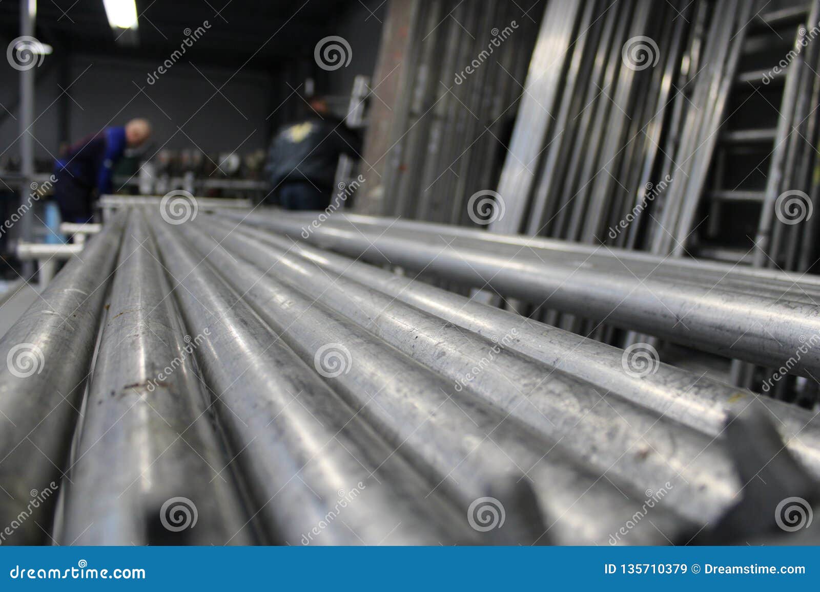 A Worker Checking Materials Stock Image - Image of statistics, shipment ...