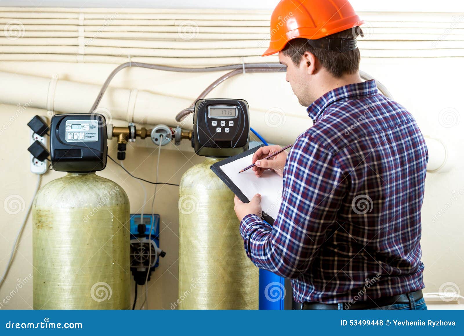 Worker Checking Work of Industrial Equipment on Factory Stock Photo ...