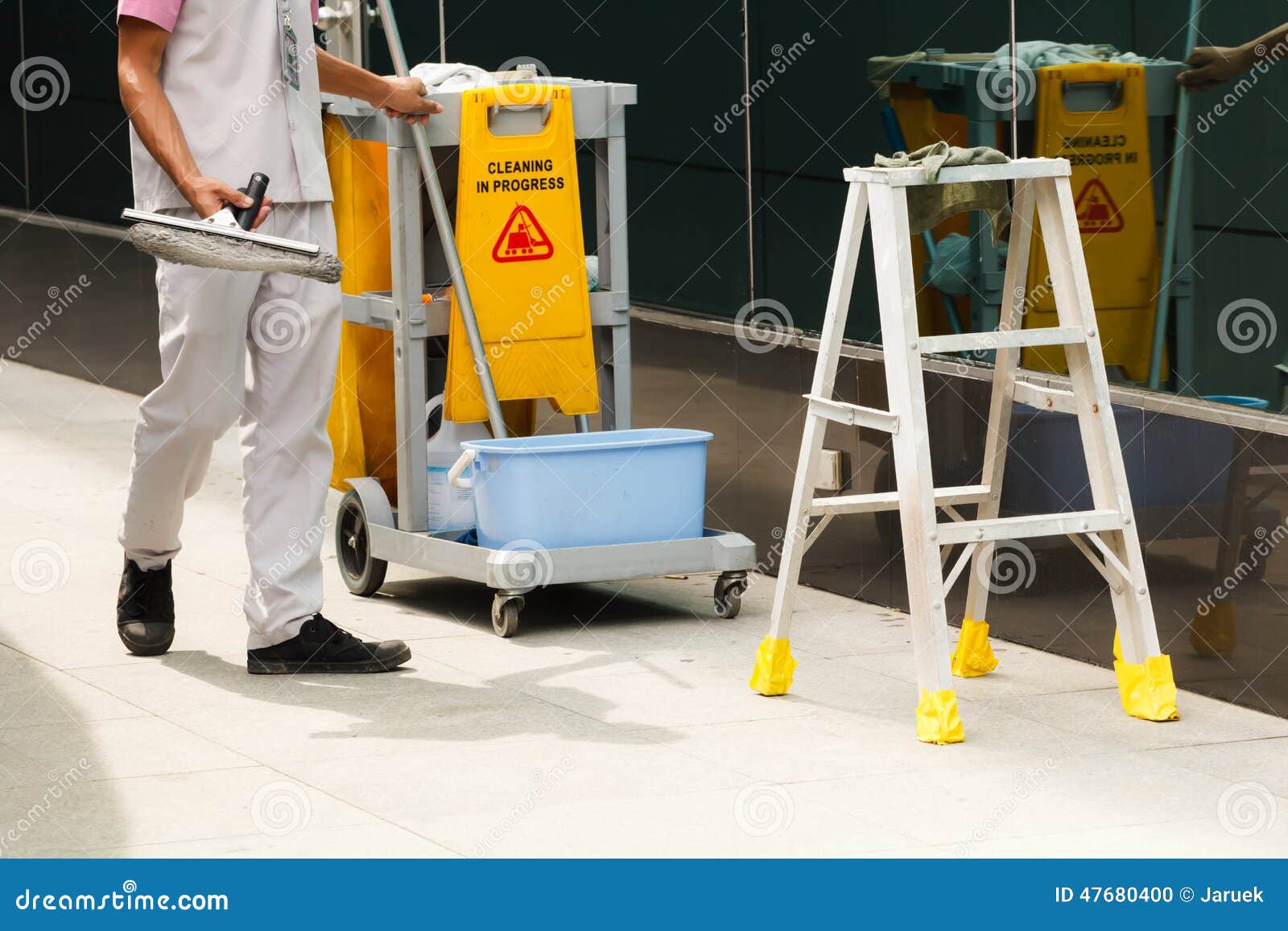 Worker cleaning stock photo. Image of shine, blade, cloth - 47680400