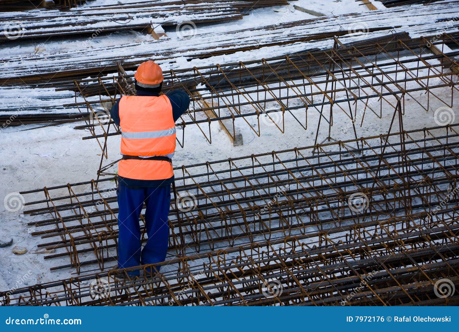 Worker on Construction Site Stock Photo - Image of outdoor, hard: 7972176