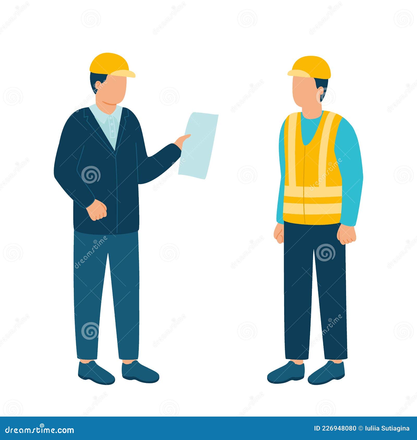 Worker Contractor, Builder Communicate with Build Industry Leader ...