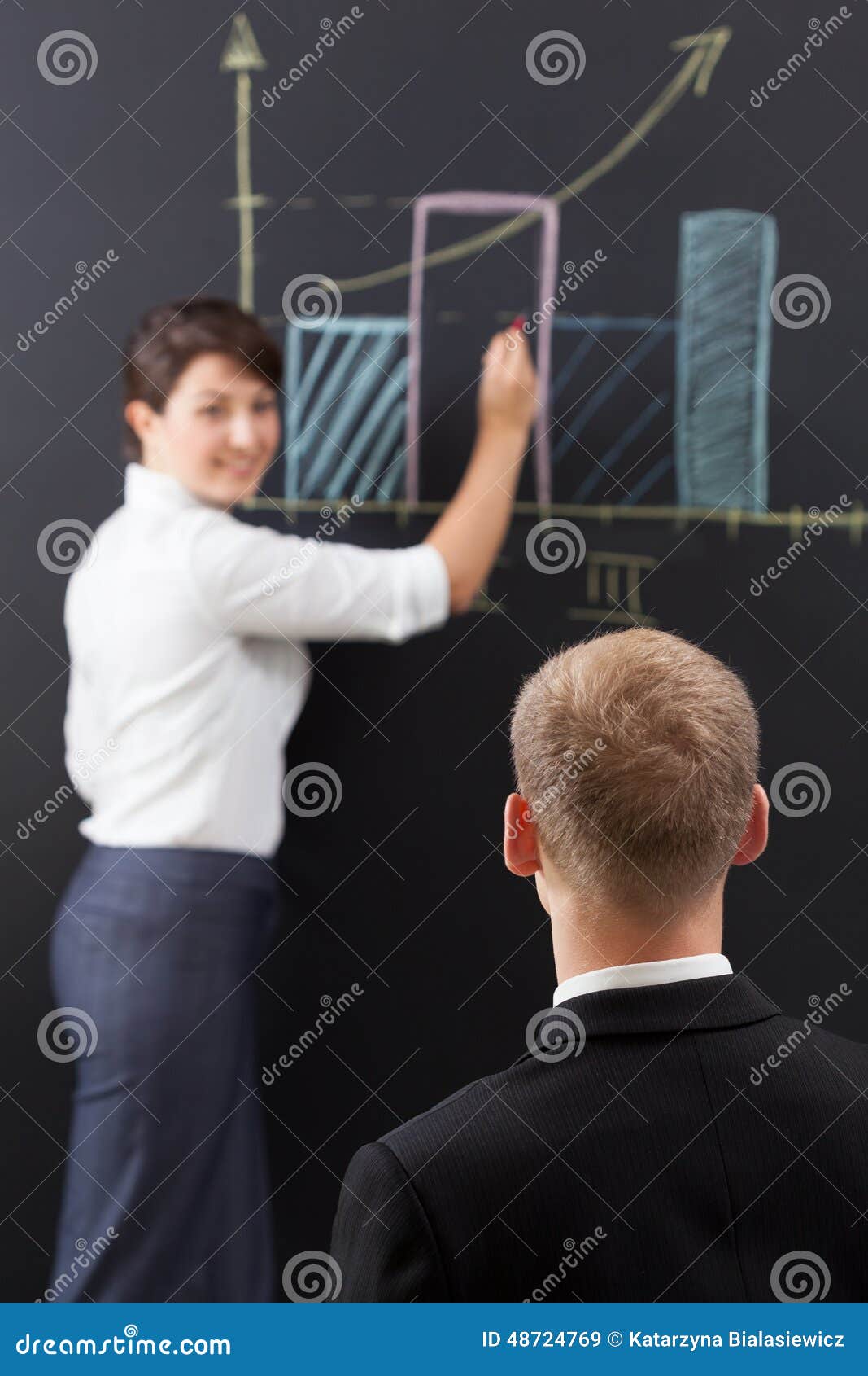 Worker Of Corporation Analyzing Chart Royalty-Free Stock Photography ...