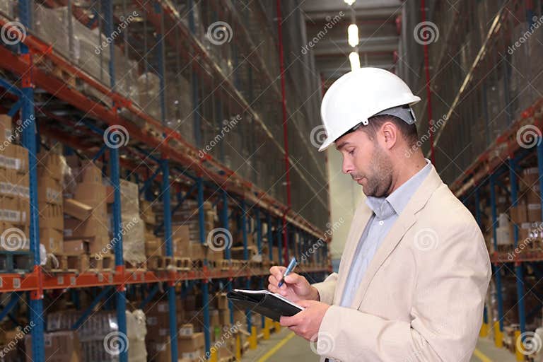 Worker counting stocks stock image. Image of counting - 5933313