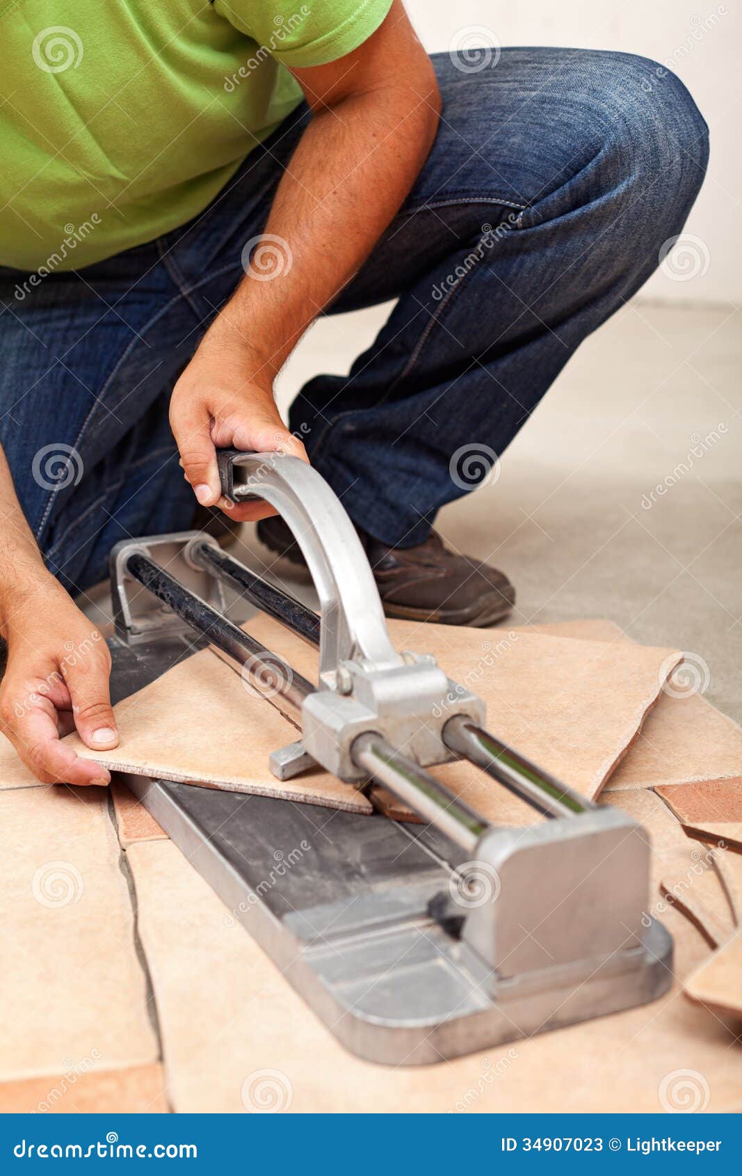 Cutting Ceramic Tiles Royalty-Free Stock Photography | CartoonDealer ...