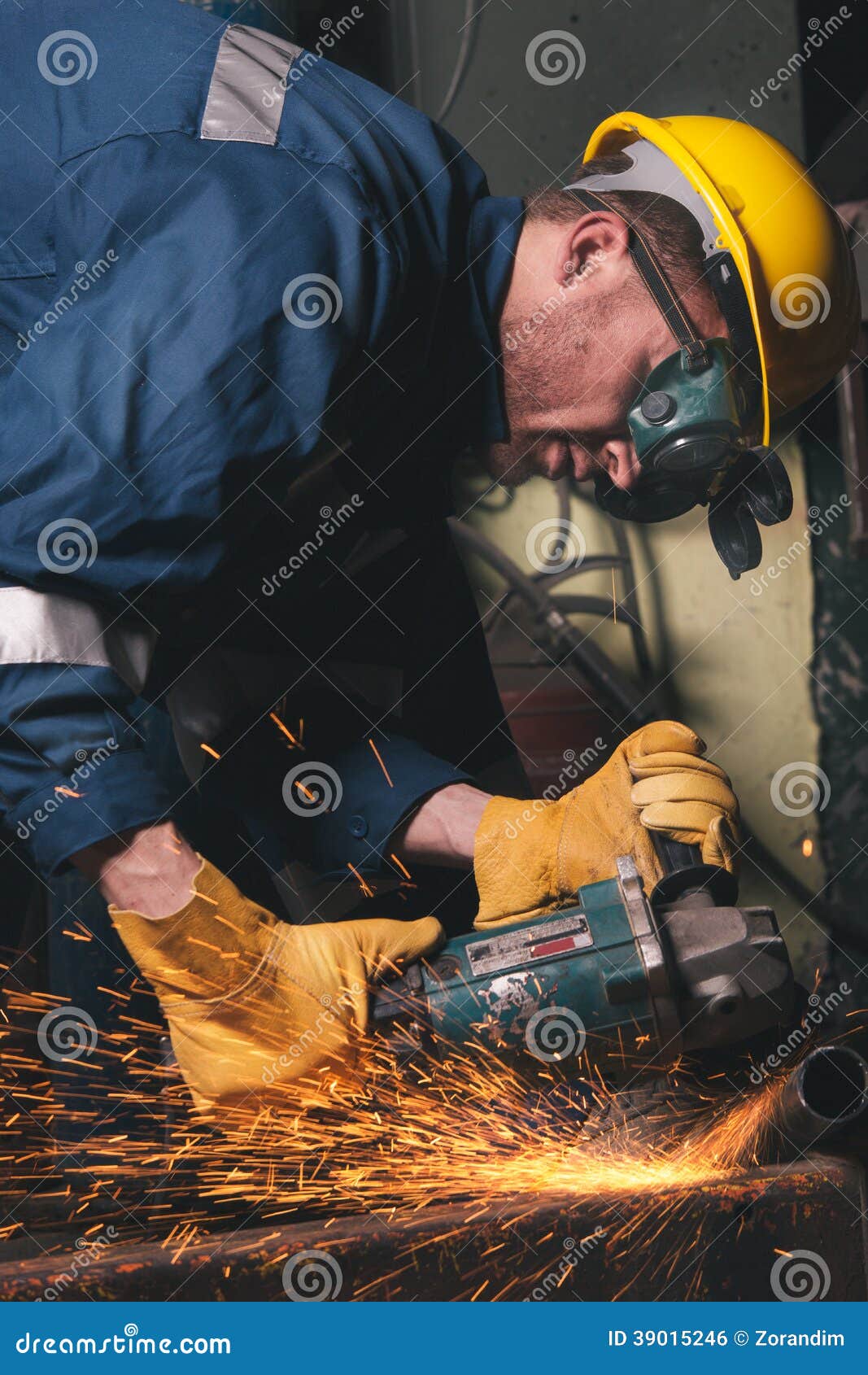 Worker cutting metal stock photo. Image of manufacturing - 39015246