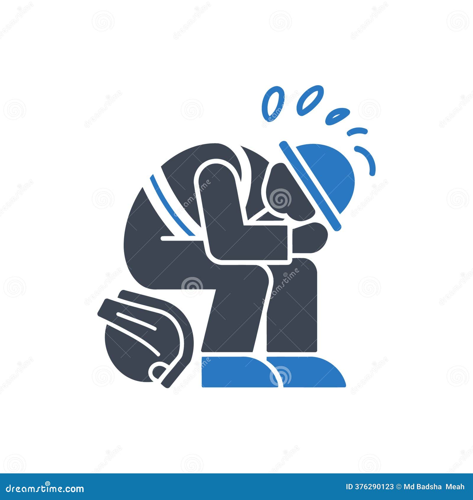 Depression Icon. Illustration Of Psychological Disorder Of People Icon ...