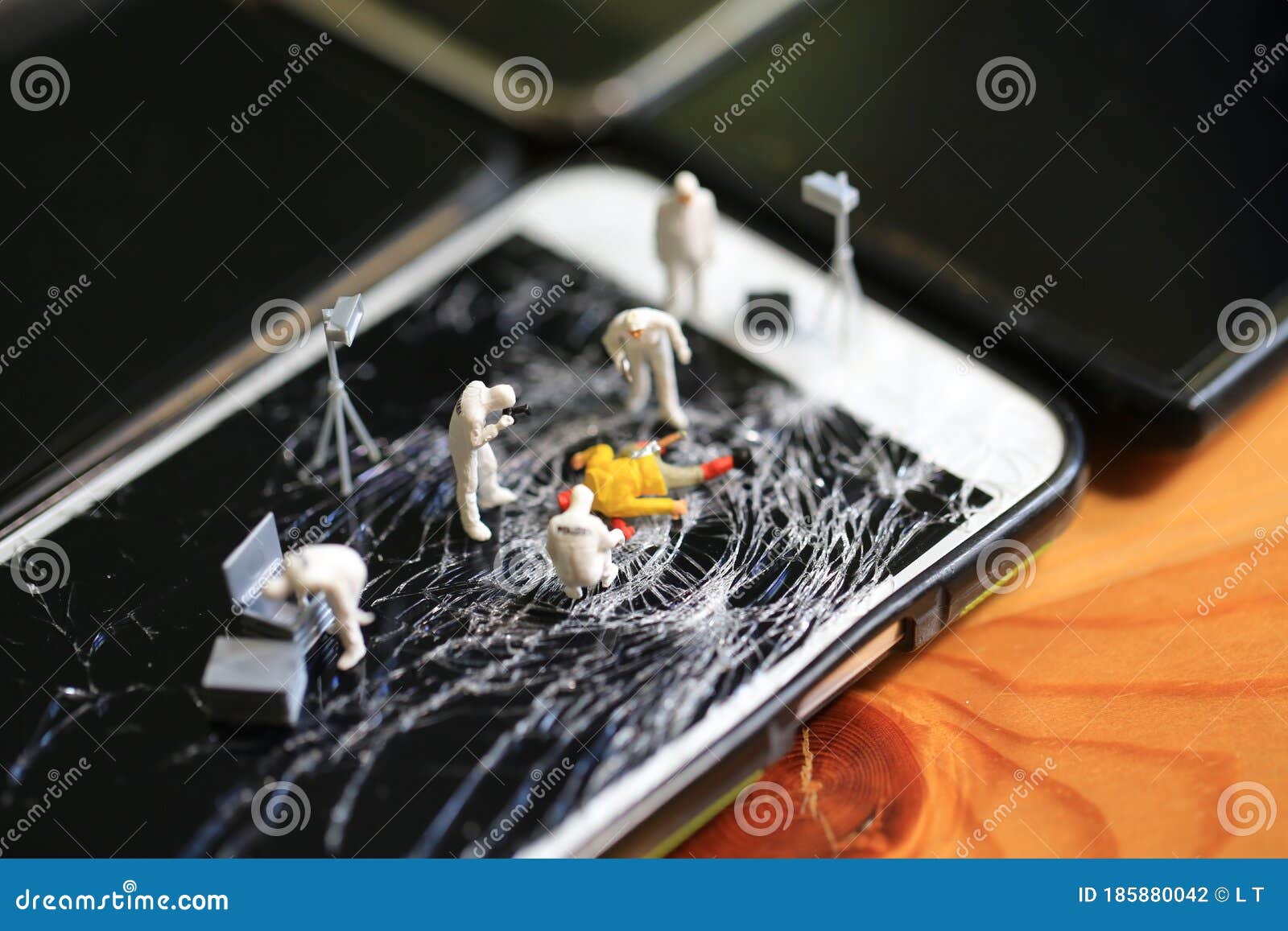 Worker Destroys the Technology by Himself Stock Photo - Image of ...
