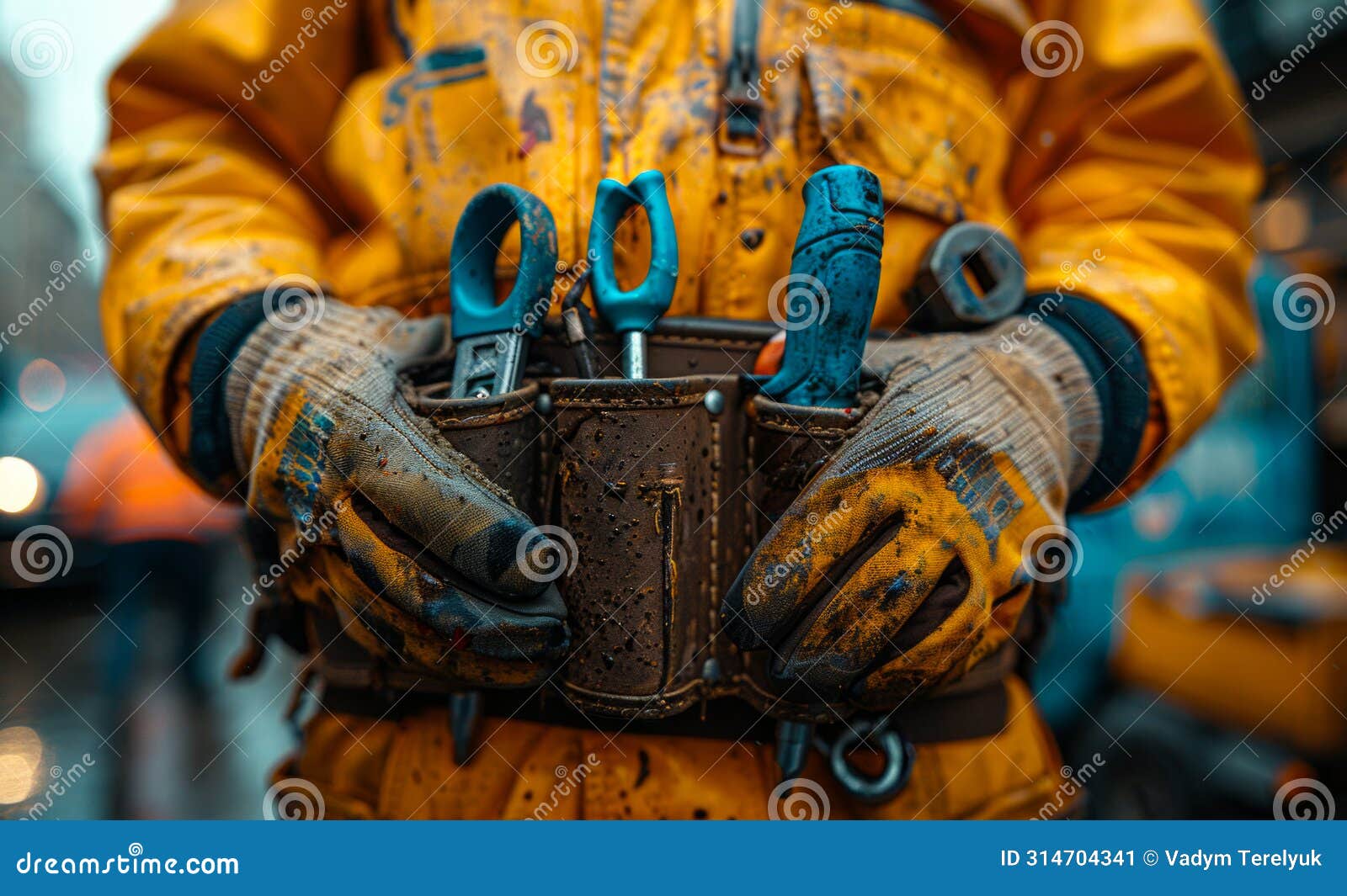 Crude Oil, A Man Holds A Bucket Full Of Black Crude Oil. Oil Field ...