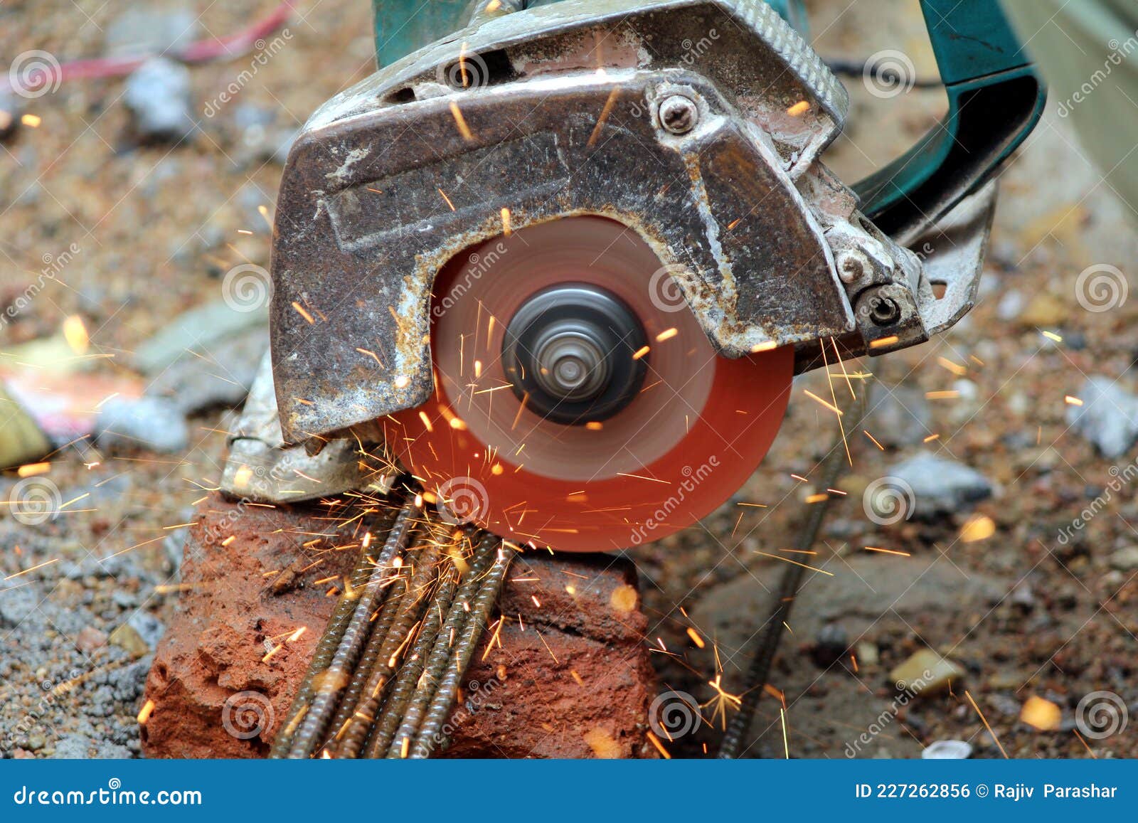 A Worker Doing Work on Construction Site Stock Photo - Image of ...