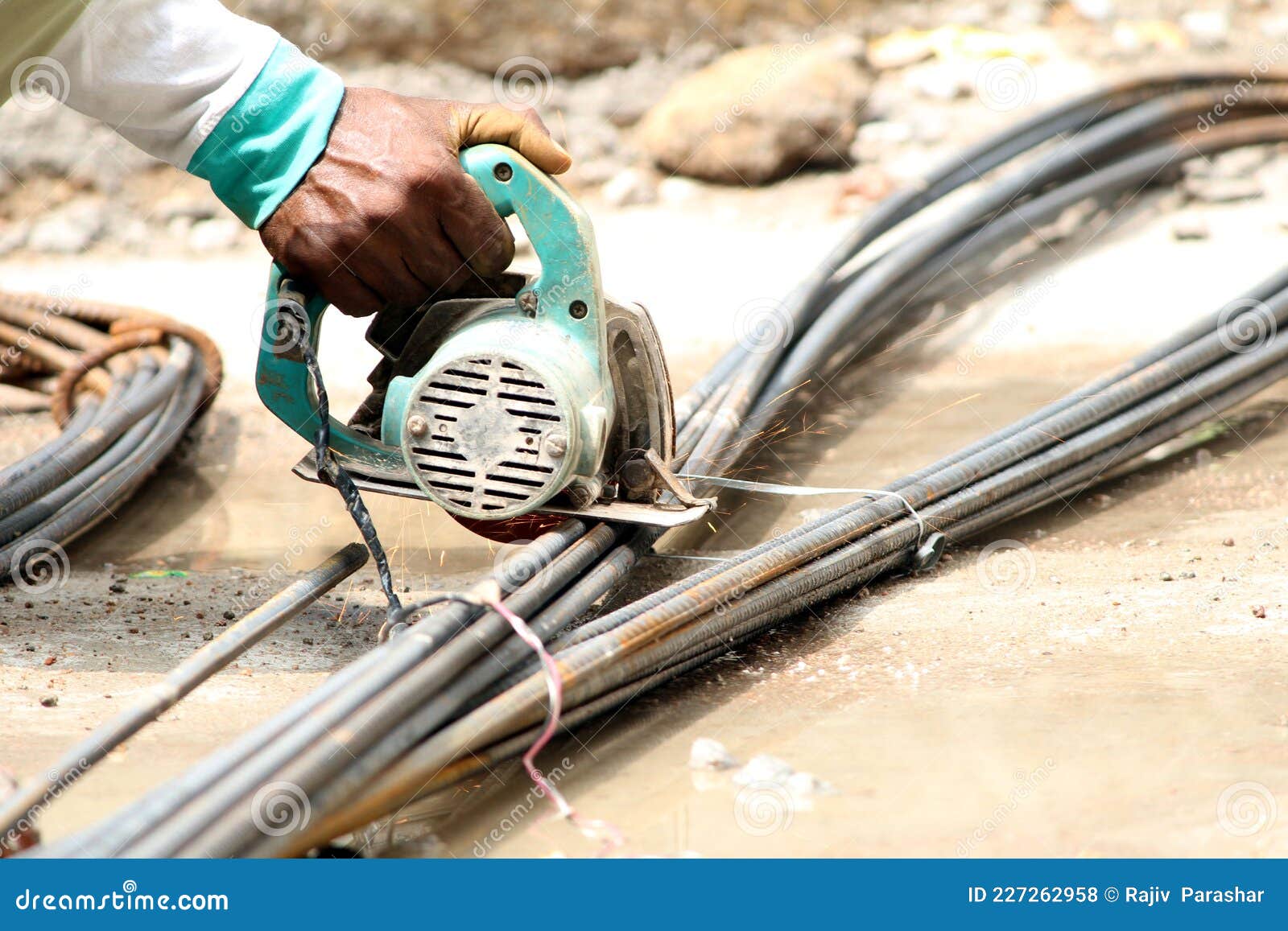 A Worker Doing Work on Construction Site Stock Photo - Image of concept ...