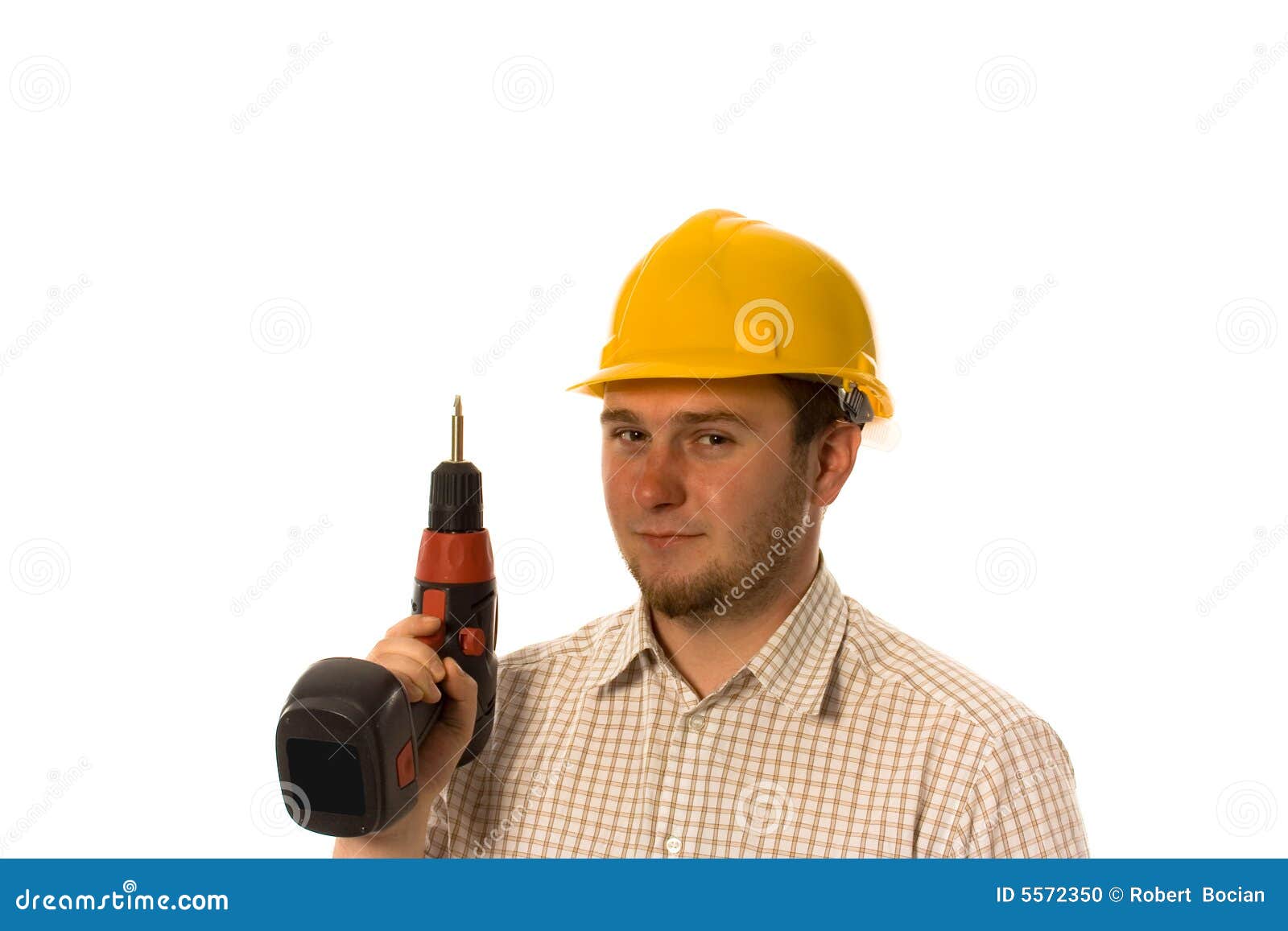 Worker with drill stock photo. Image of hand, power, professional - 5572350